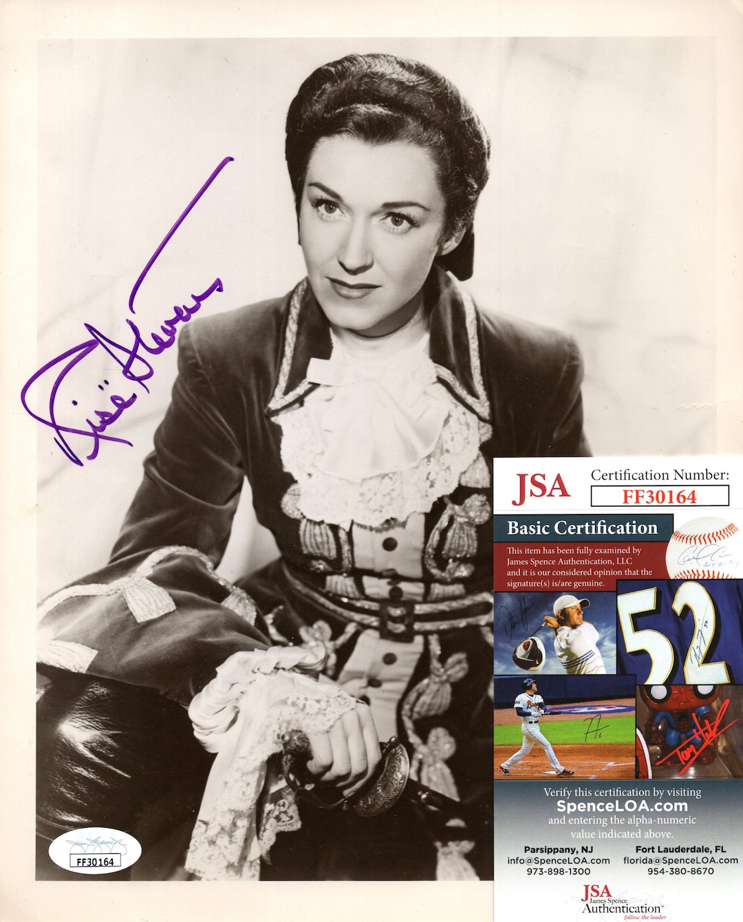 Rise Stevens Opera Singer Hand Signed Autograph 8x10 Vintage Photo With ...