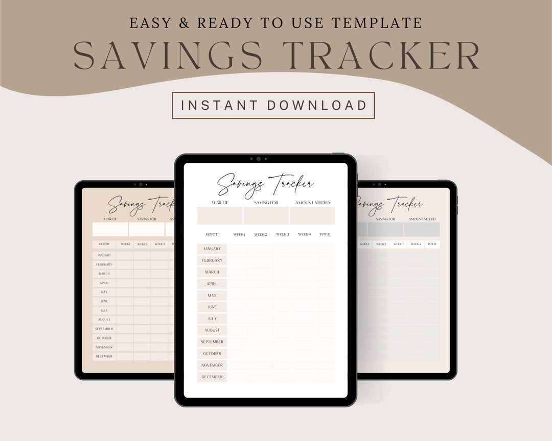 Savings Tracker - Budgeting Bliss for Financial Freedom | Digital ...
