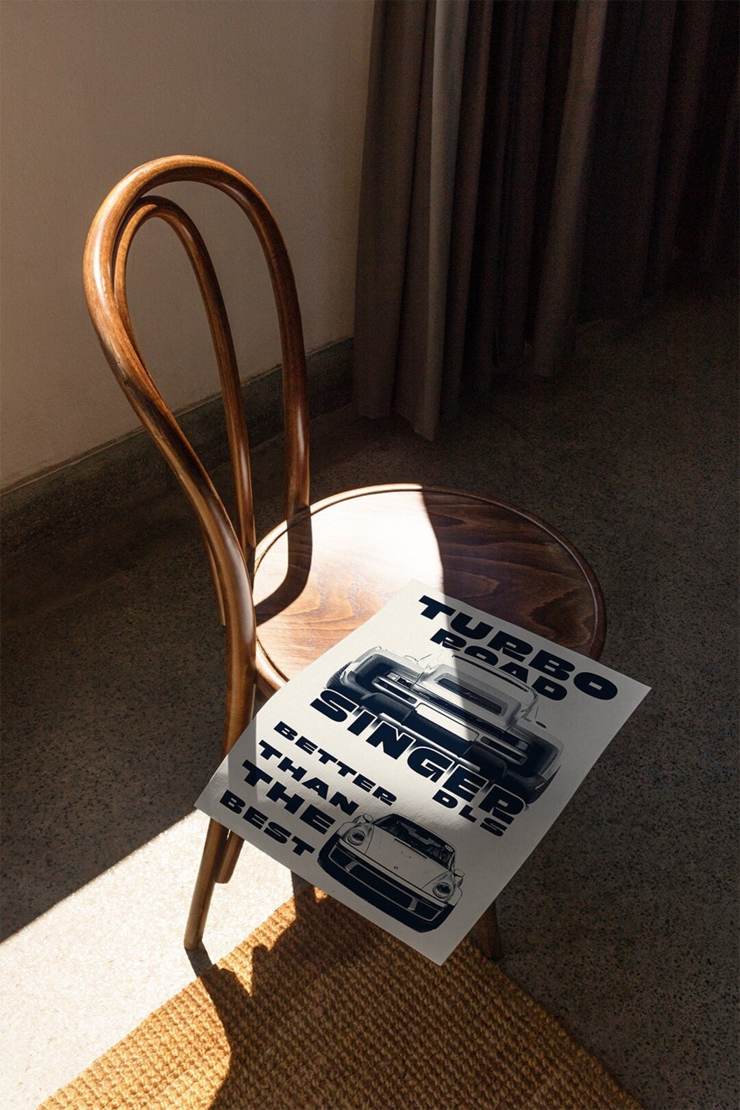 Porsche Singer DLS Poster, Porsche, Singer, Retro, Print, Car ...