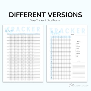 Ultimate Tracker Bundle Sleep Habit Budget Tracker Printable Trackers ...