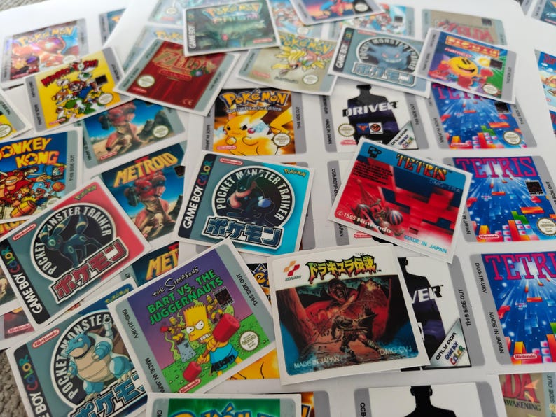 Pokémon Red Version Game Boy EUR Cartridge Label – Laminated Vinyl ...