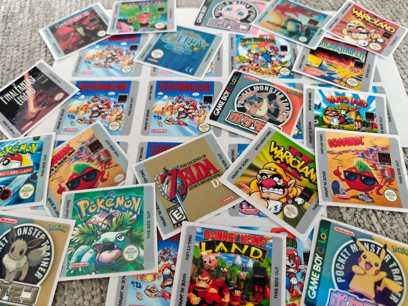 Pokémon Red Version Game Boy EUR Cartridge Label – Laminated Vinyl ...