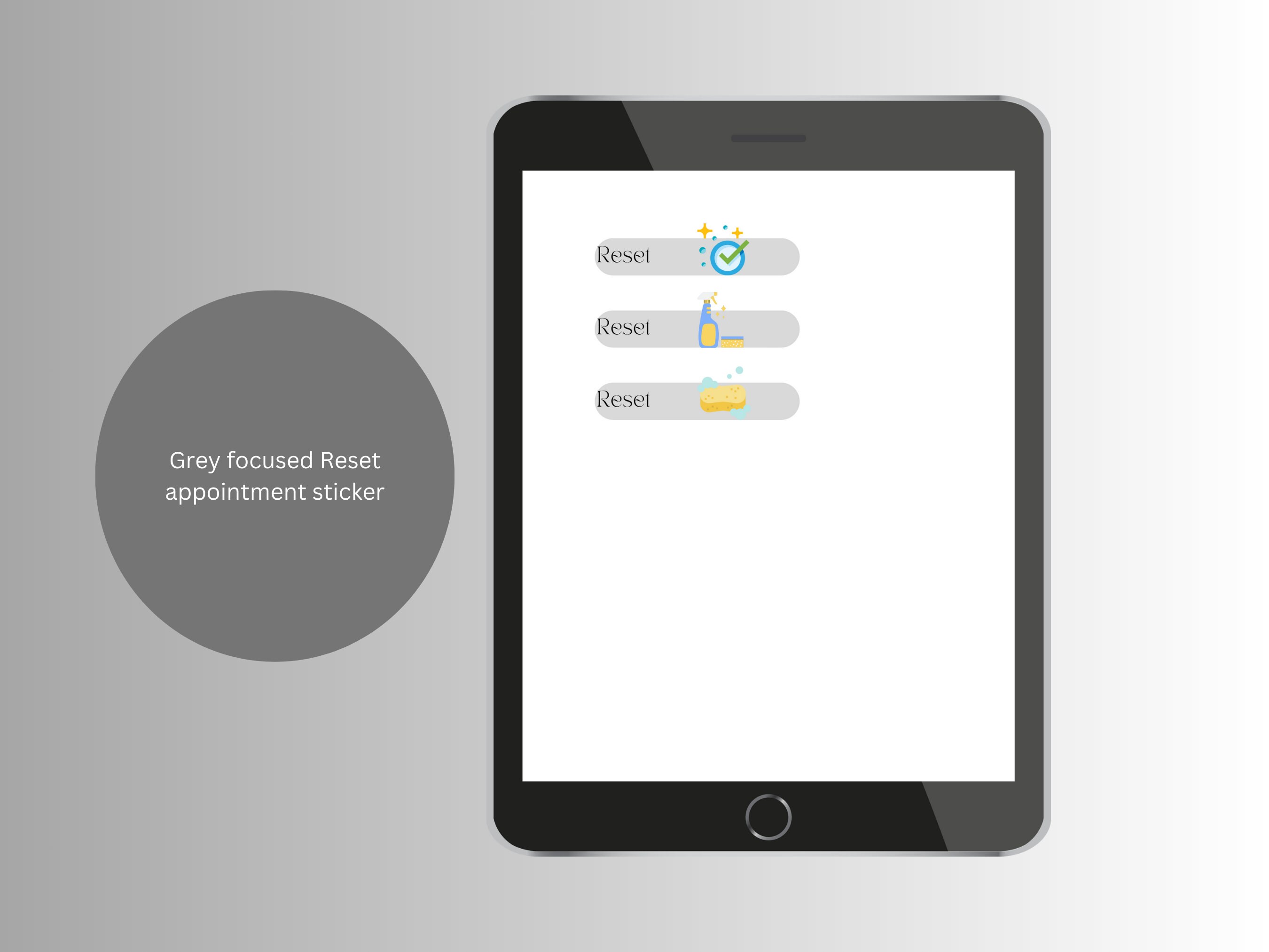 Reset Sticker, Digital Sticker, Goodnotes Sticker, Task Sticker ...