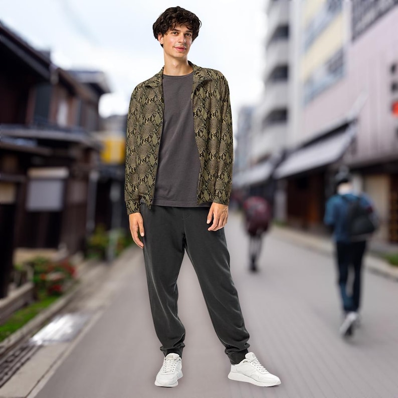 Yakuza Majima Goro Inspired Snake Skin Track Jacket - Etsy