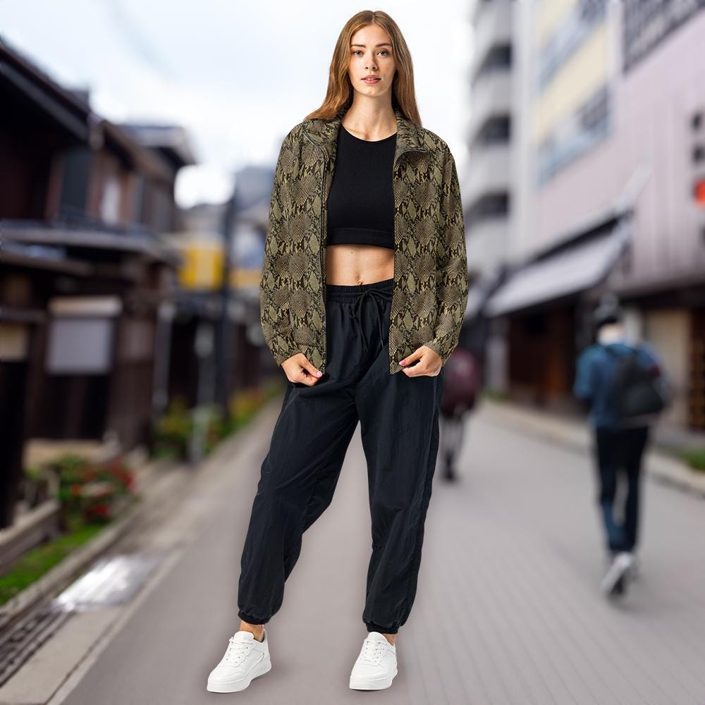 Yakuza Majima Goro Inspired Snake Skin Track Jacket - Etsy