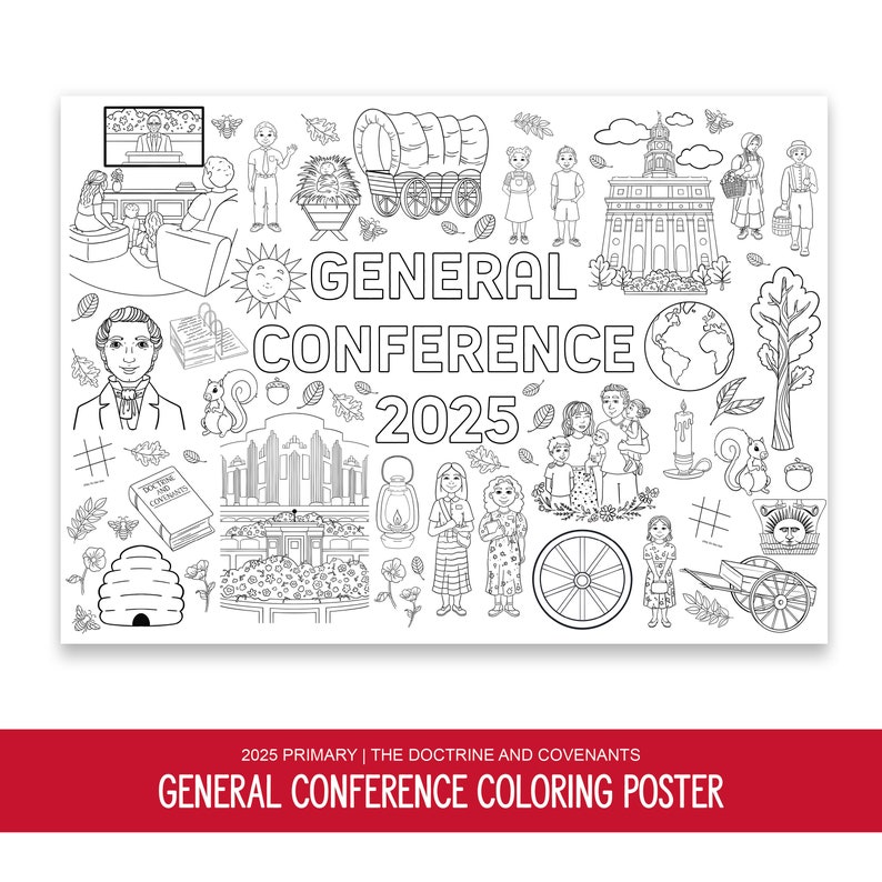 2025 Primary - Coloring Pages - Doctrine & Covenants and General ...