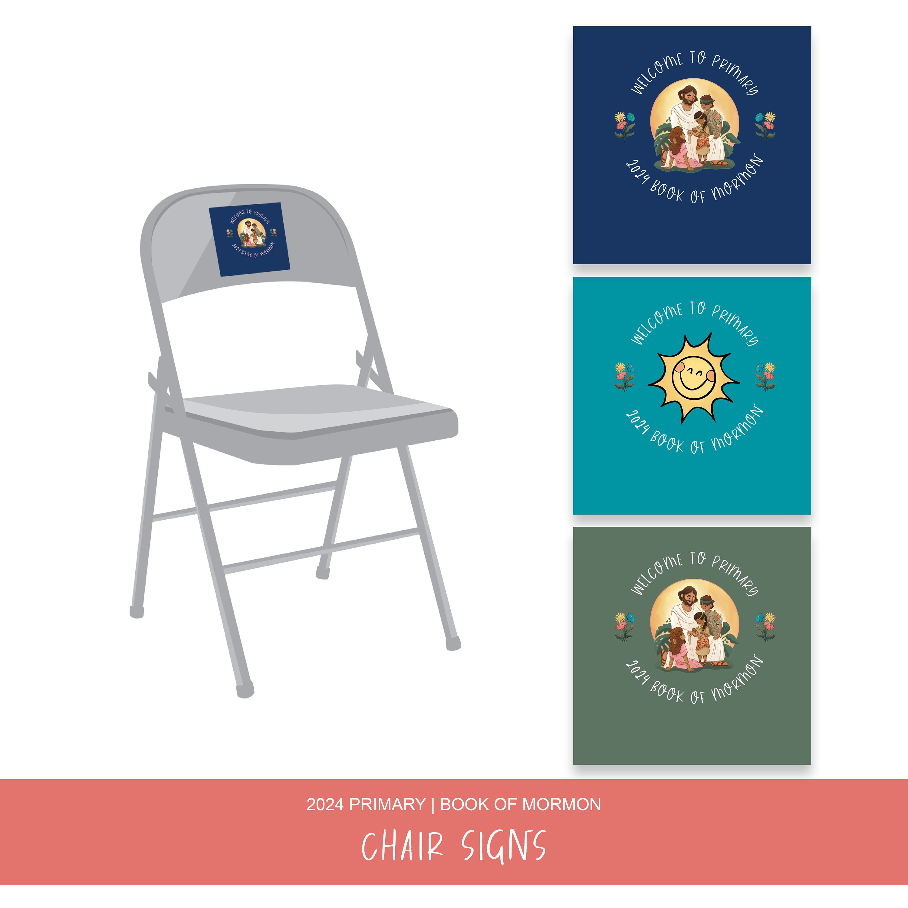 2024 Primary Book of Mormon Class Door and Chair Signs Kit - Etsy