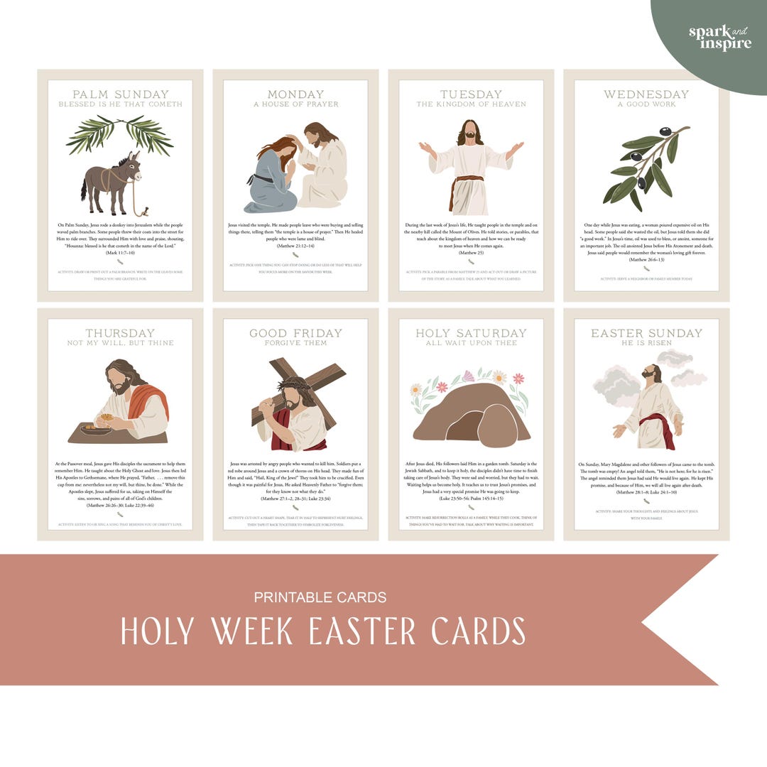Holy Week Easter Cards - Etsy