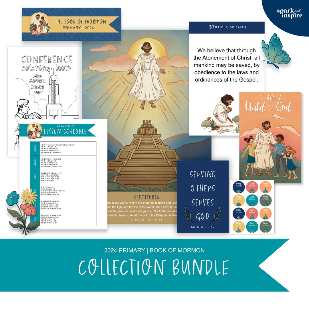 2024 Primary Book of Mormon Bundle Kit - Etsy
