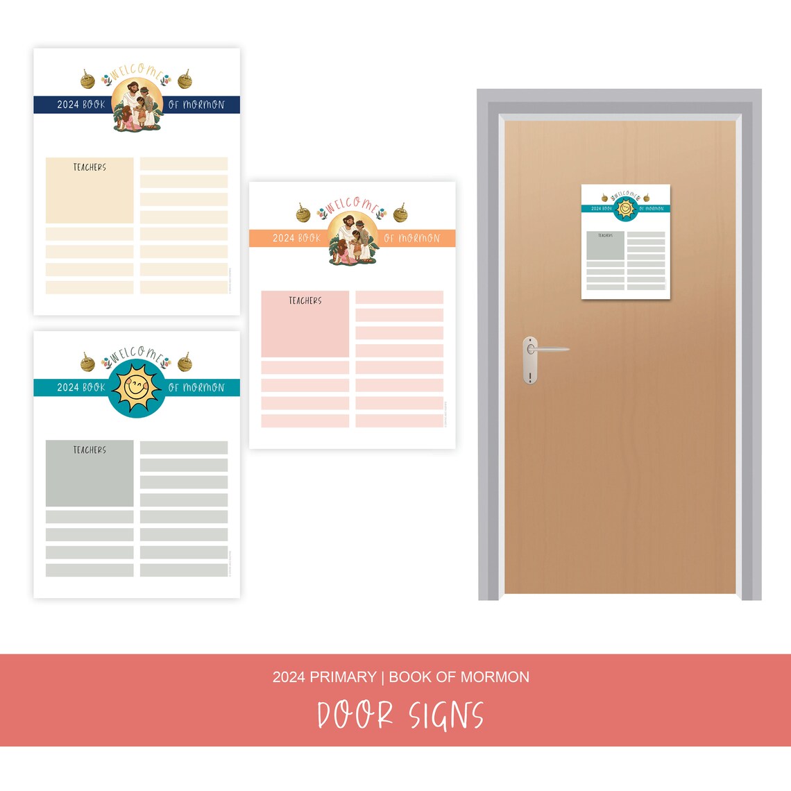 2024 Primary Book of Mormon Class Door and Chair Signs Kit - Etsy