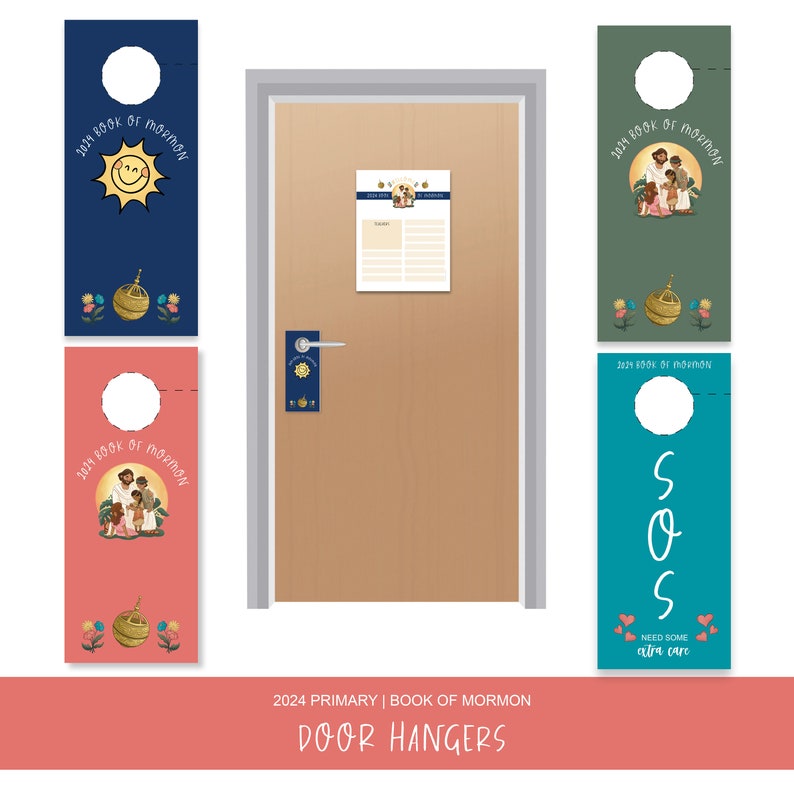 2024 Primary Book of Mormon Class Door and Chair Signs Kit - Etsy
