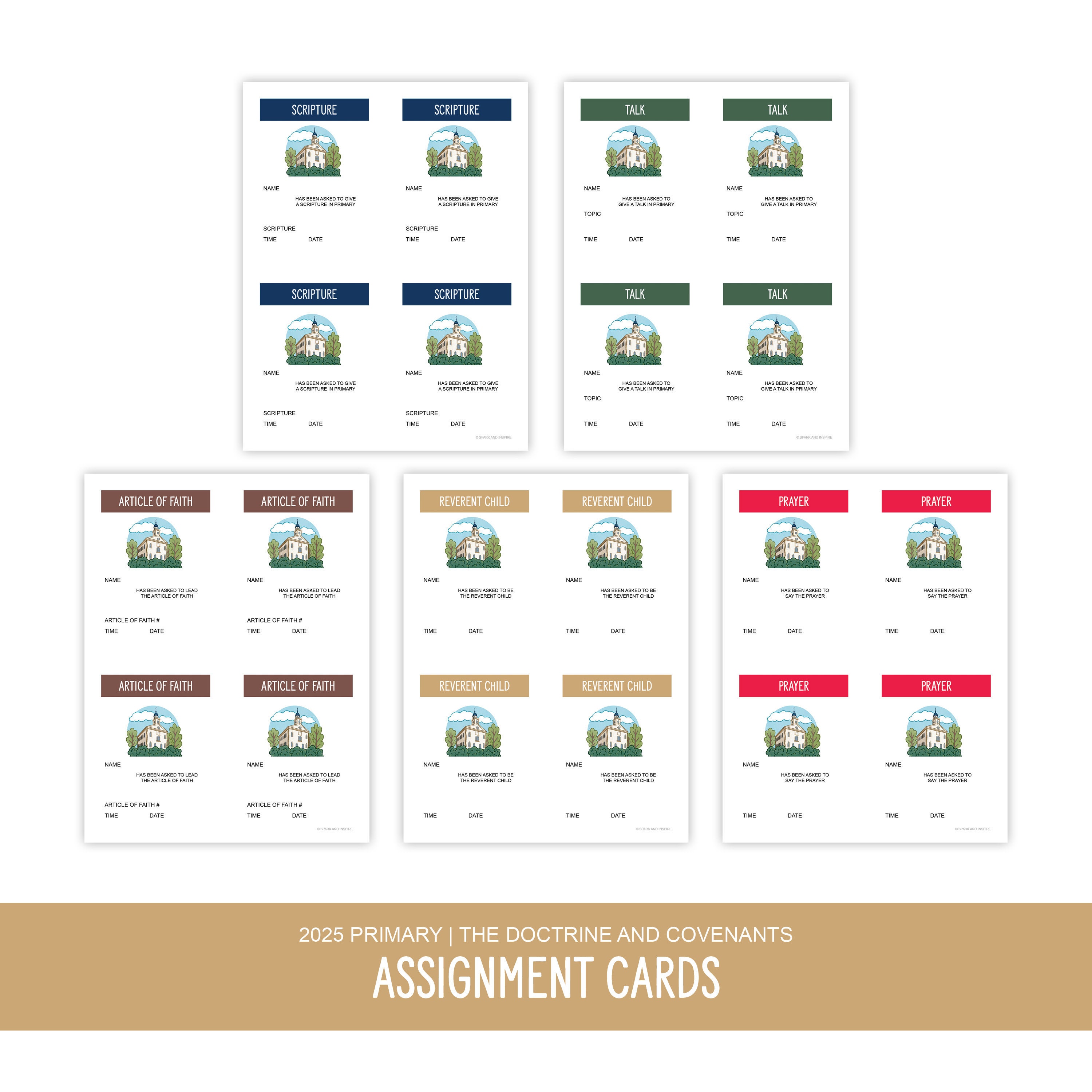 2025 Primary - Opening Exercises Assignments - Doctrine and Covenants ...
