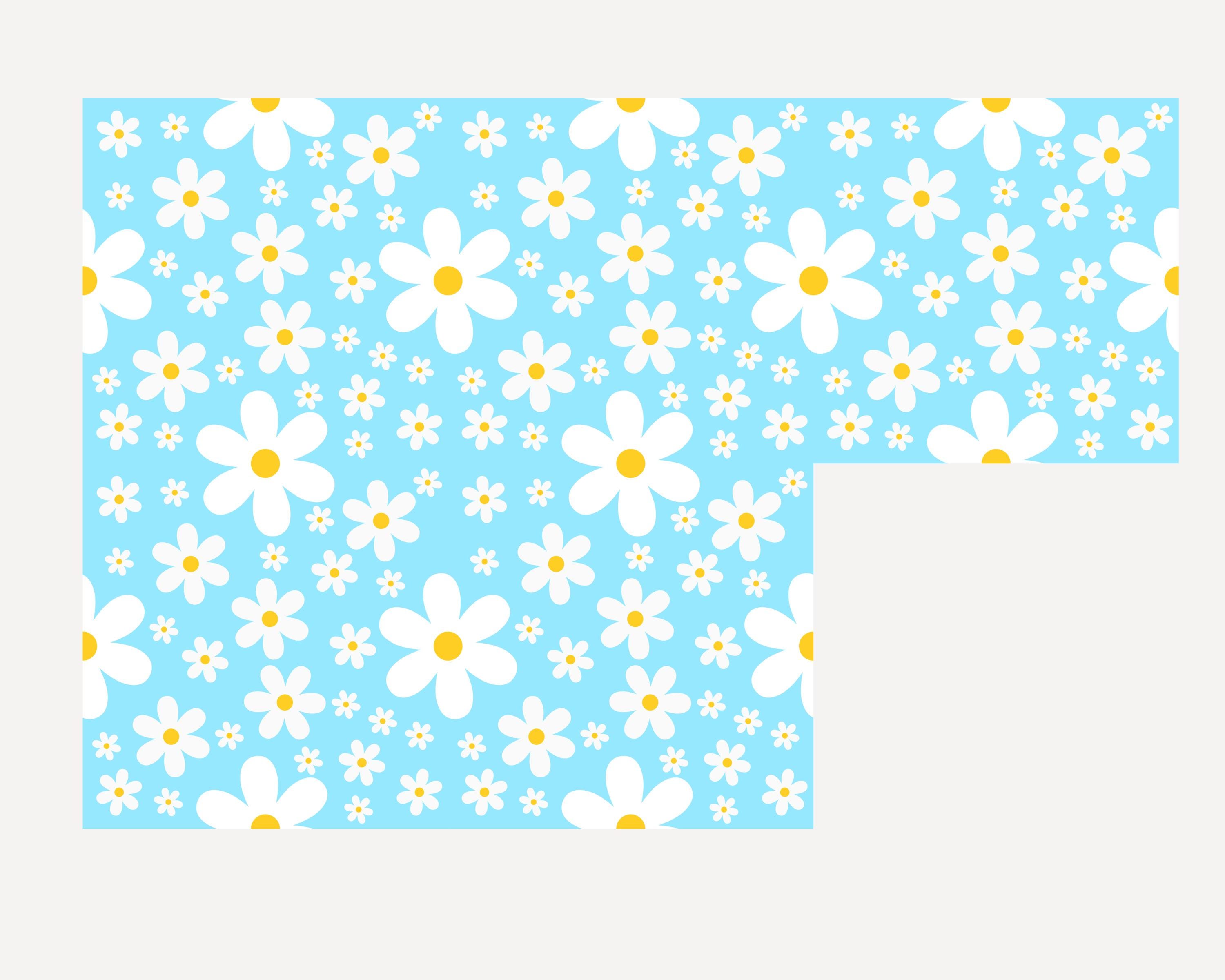 Daisy Background Digital Paper Patterns Daisies Printable Seamless ...