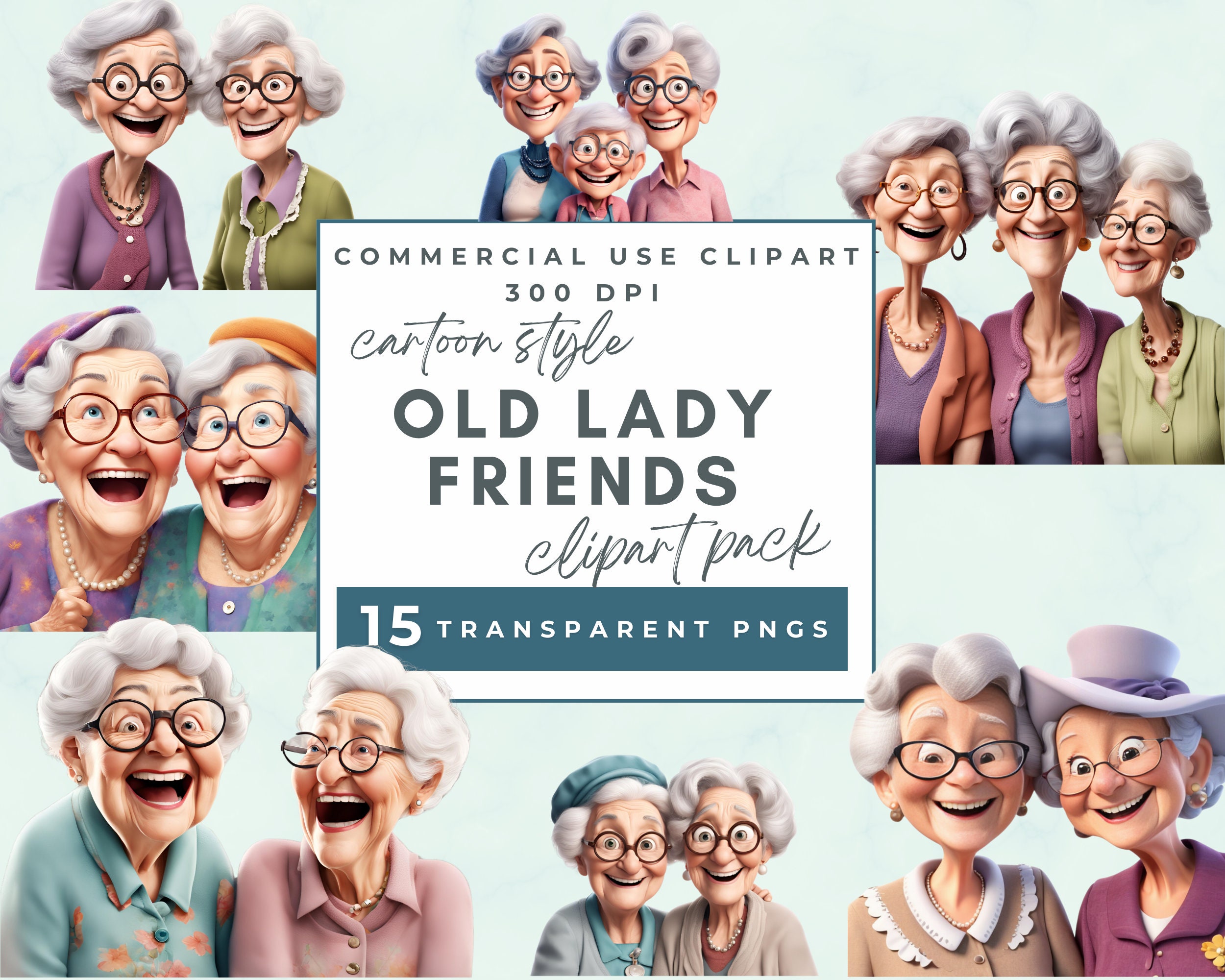 Old Lady Friends Clipart Old Funny Ladies Png Funny Old Lady Png Senior ...