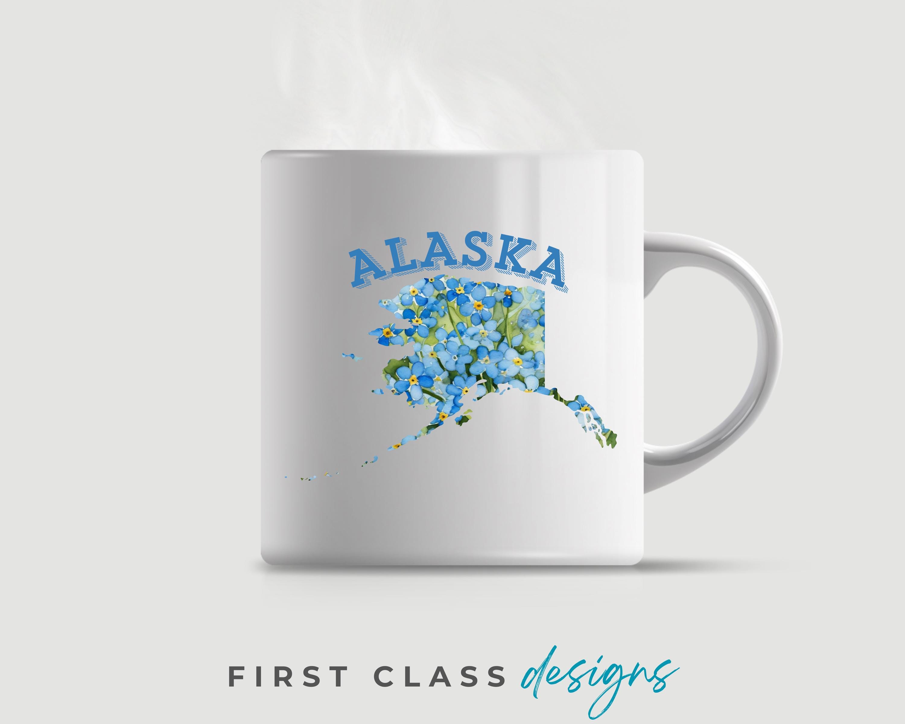 Alaska Svg, State Svg, Alaska Clipart, State Flower, Alaska Outline ...