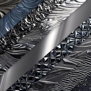 Metallic Seamless Digital Papers, Metallic Backgrounds, Silver Digital ...