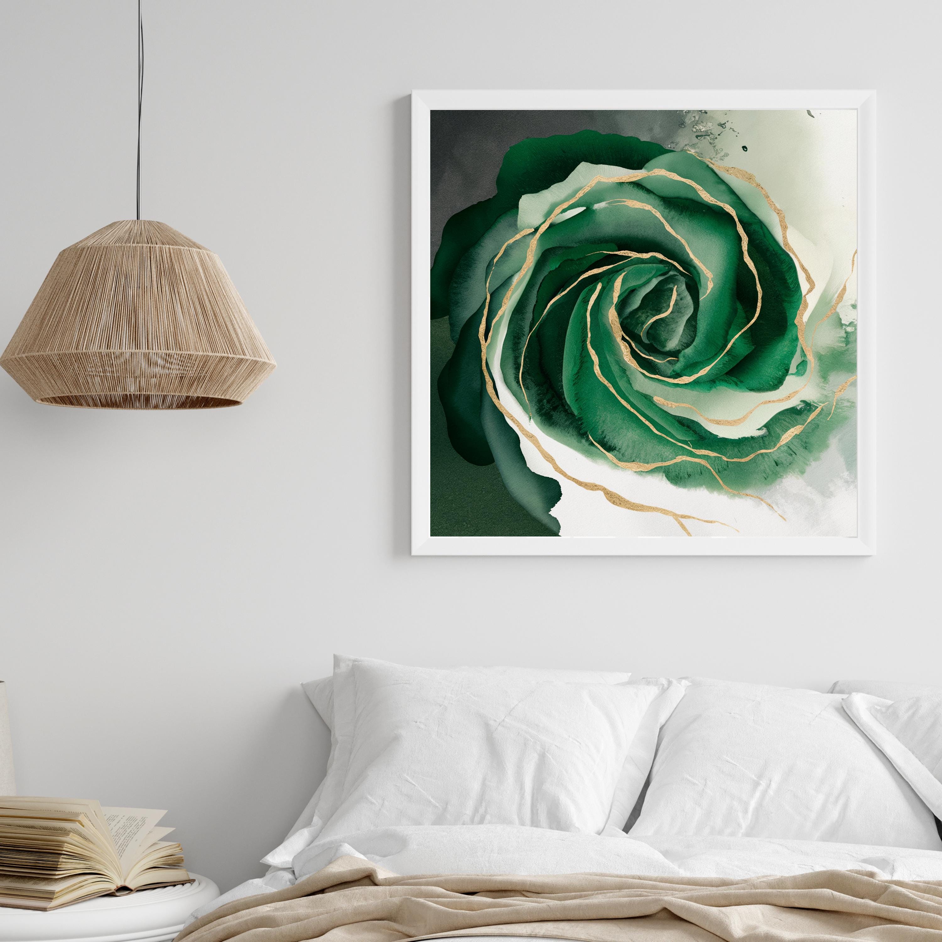 Emerald Green and Gold Digital Paper VOLUME 2, Background Images for ...