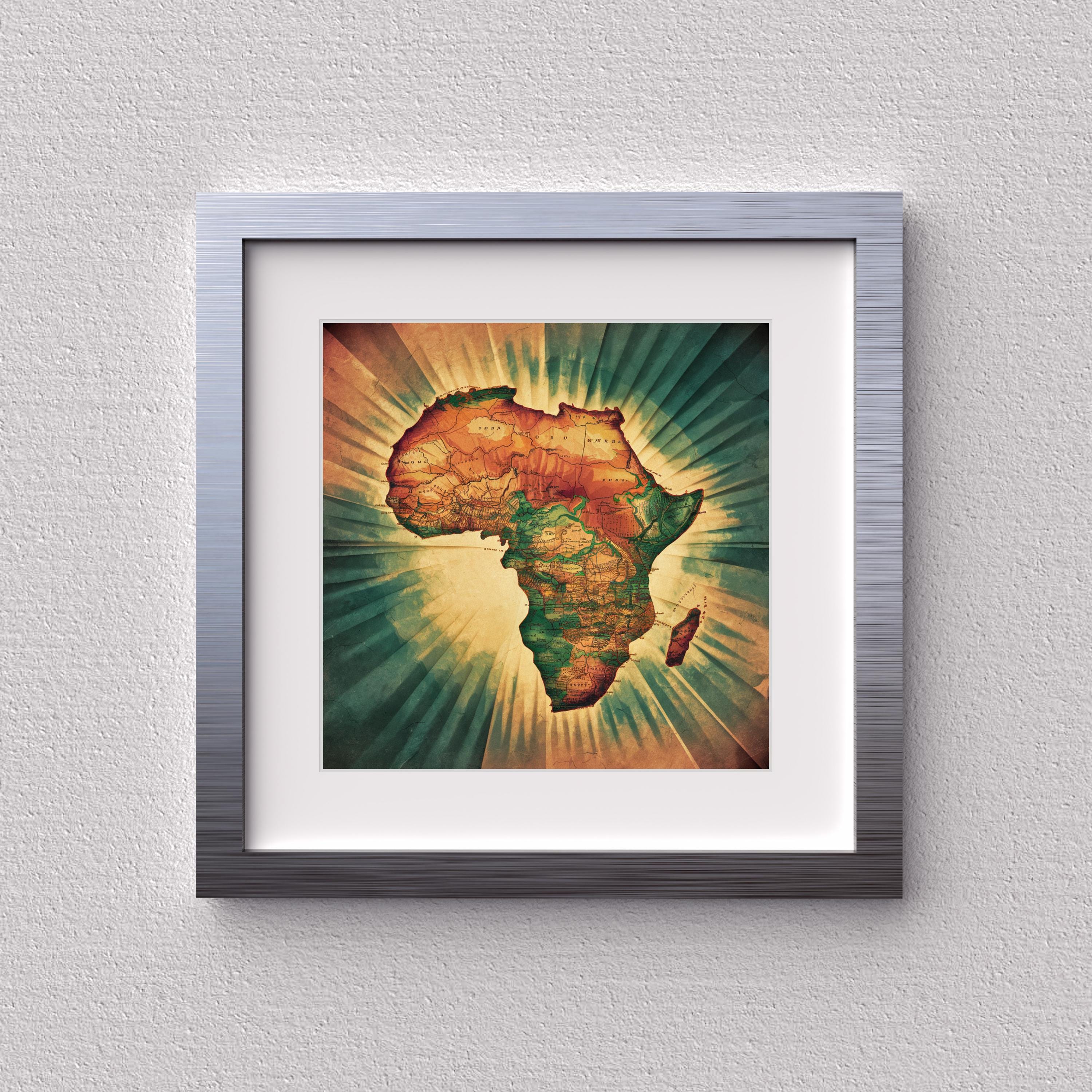 Africa Digital Papers, Map of Africa Printable Papers, Junk Journal ...