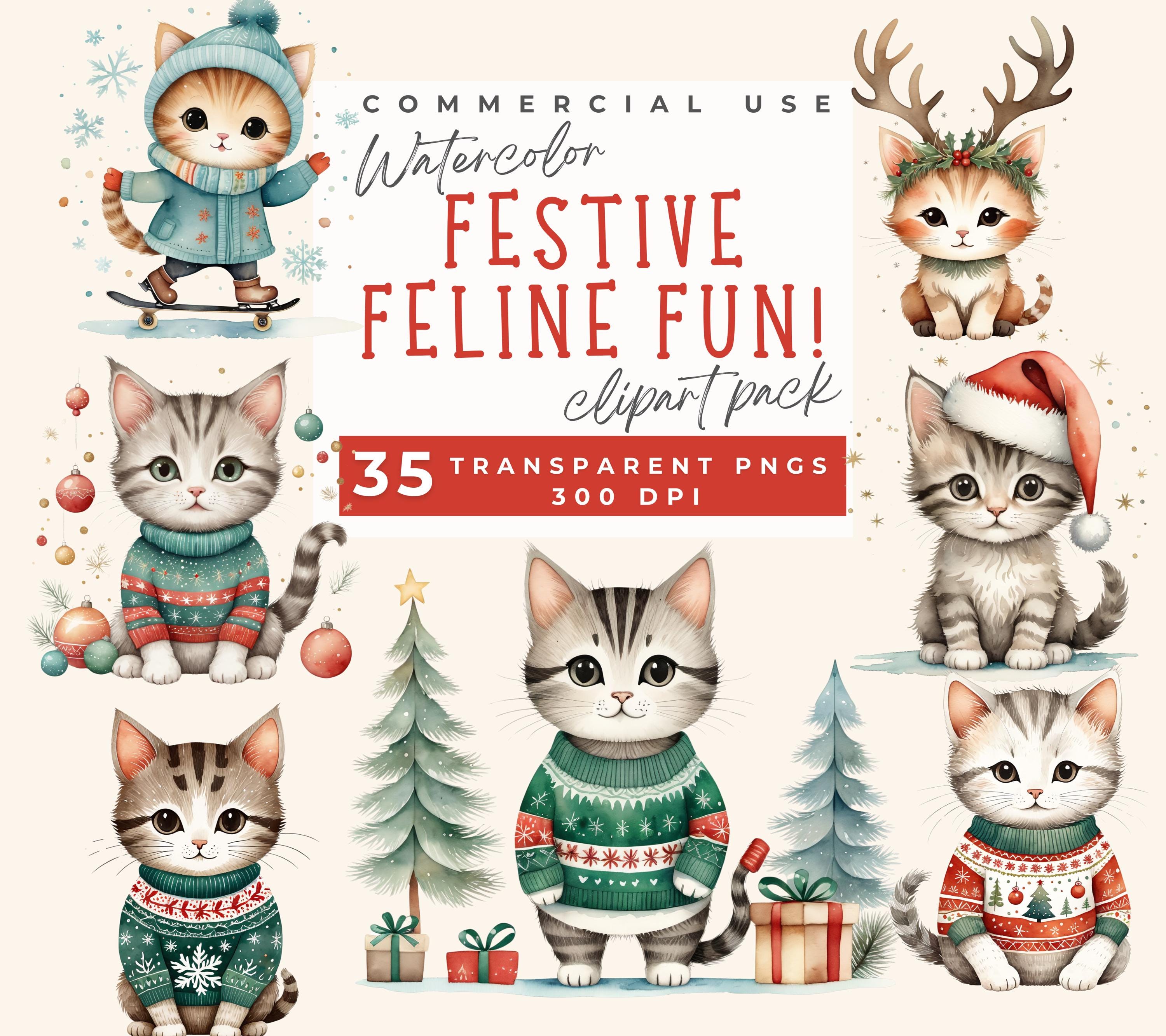 Cute Christmas Animal Clipart, Cute Christmas Animals Clipart ...