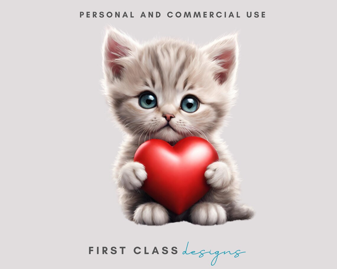 Kittens and Puppies Clipart Kitten and Puppy With Love Hearts Png Cat ...