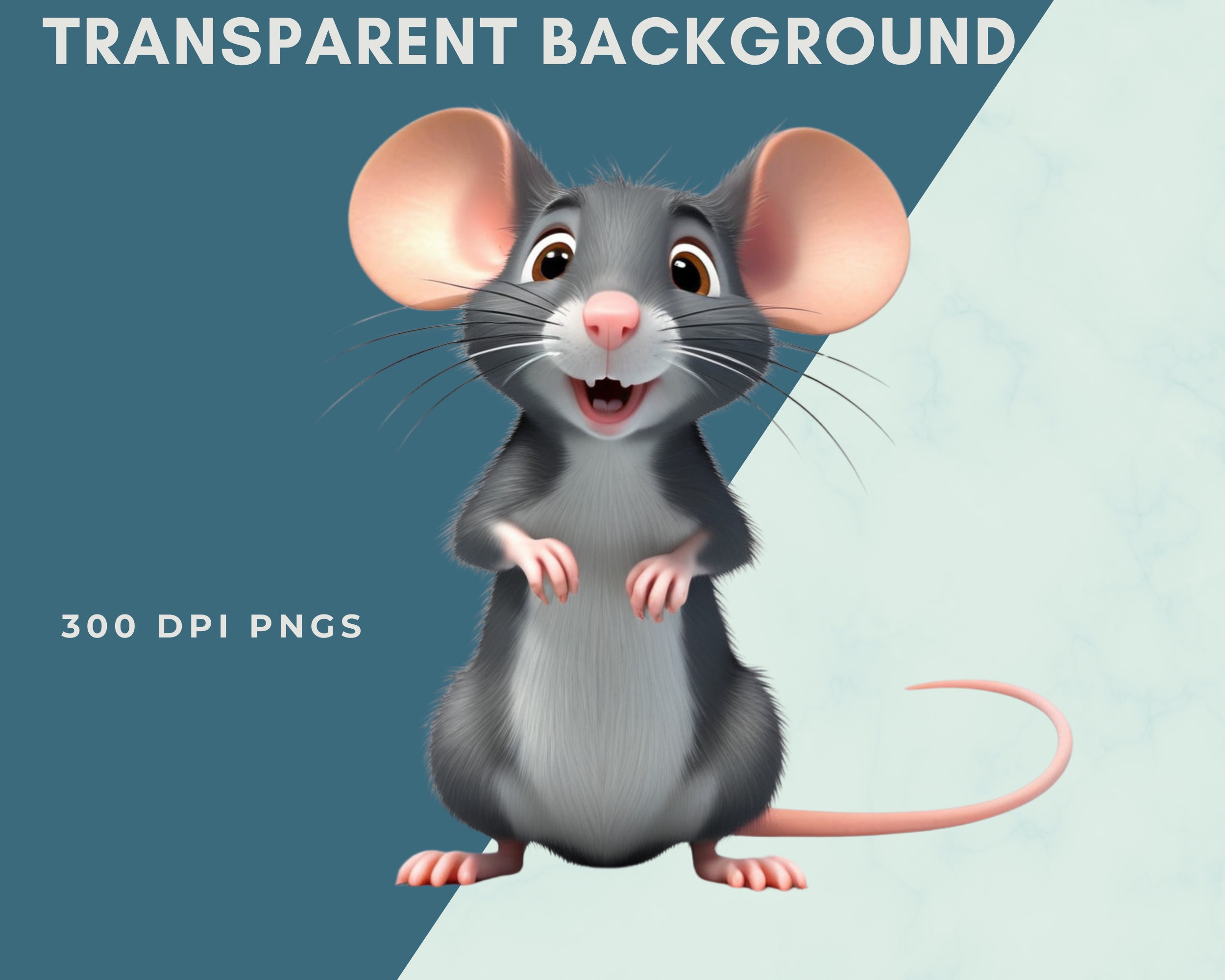Rats Clipart, Cute Rats Clipart, Funny Realistic Rats Clipart, Rodents ...