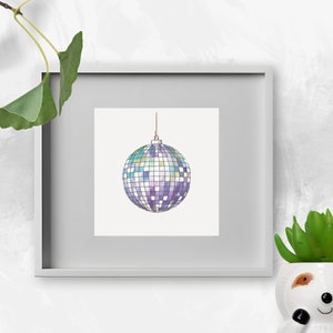 Watercolor Disco Ball Clipart, Disco Balls Clipart, Dance Party ...