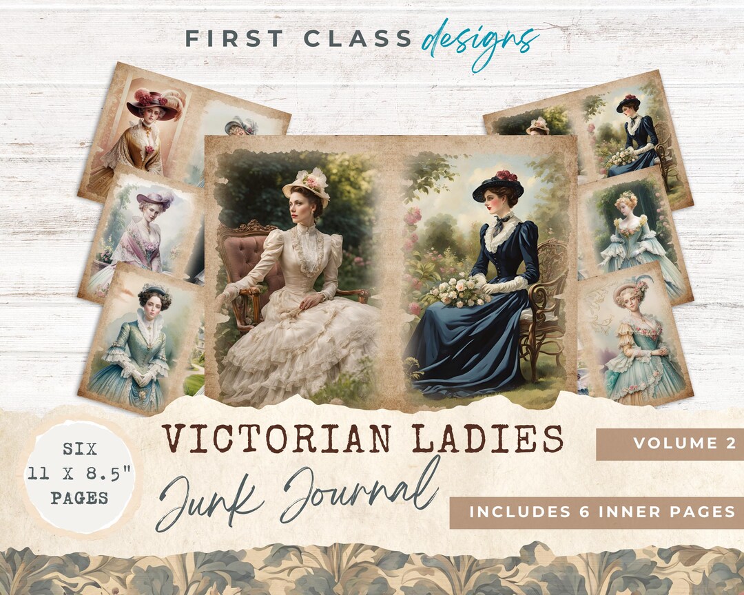 Victorian Women Junk Journal Pages, Victorian Ladies for Junk ...