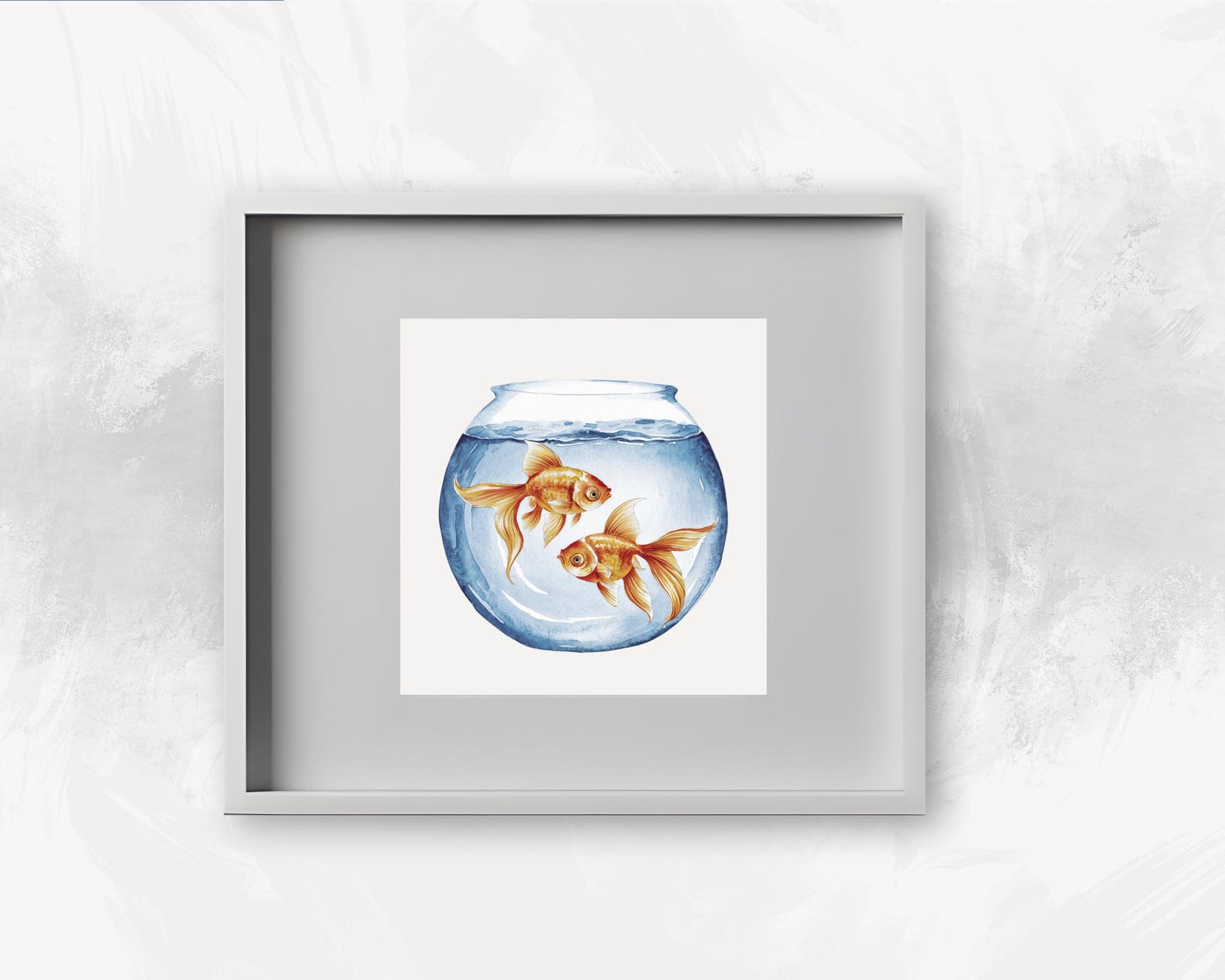 Fish Bowl Clipart, Fish in Bowl Clipart, Goldfish PNG Printable ...