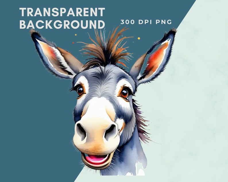 Watercolor Quirky Farm Animals Clipart, Whimsical Farm Animals Clipart ...