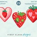 Strawberries Hearts Clipart, Strawberry Heart Clipart, Transparent ...