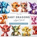 Baby Dragon Clipart, Fairy Tale Illustrations, Fantasy Clip Art, Paper ...