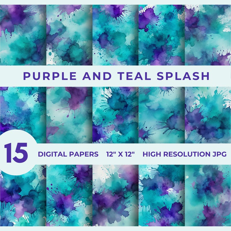 Purple and Teal - Etsy