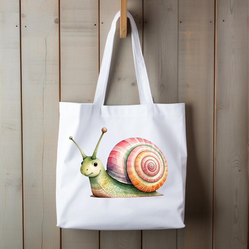 Cute Snail Clipart, Springtime Snails Clipart, Pink and Green Cute ...