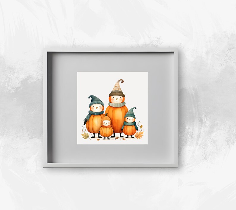Cute Pumpkin Clipart PNG, 32 Whimsical Pumpkin Characters & Elements ...