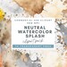 Neutral Watercolor Splatter Clipart, Abstract Background, Splashes ...