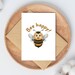 Bee Happy Clipart Digital Download, Cute Bee PNG JPG SVG Printable Be ...