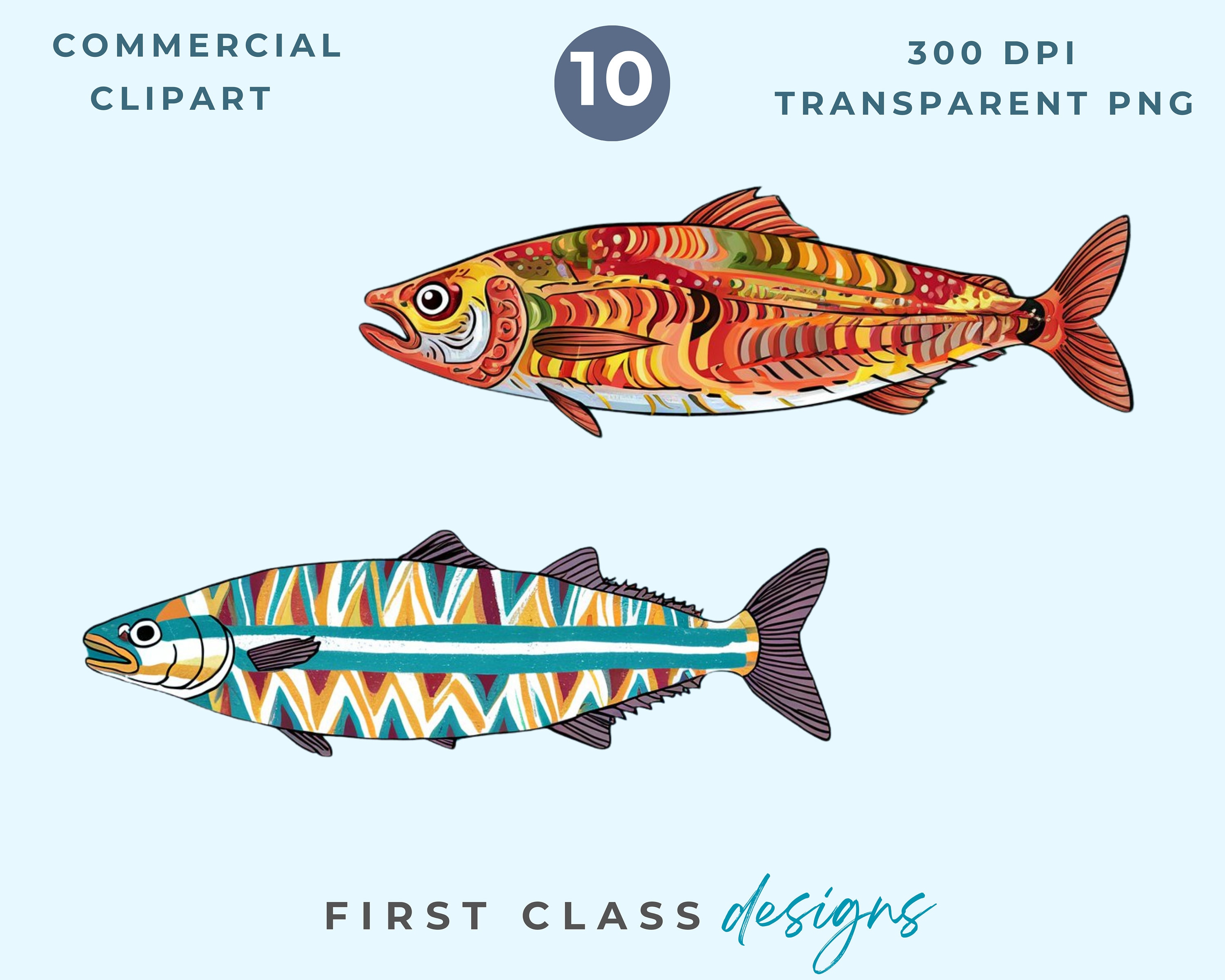 Sardine Clipart, Colorful Sardines, Portuguese Sardines Clipart ...