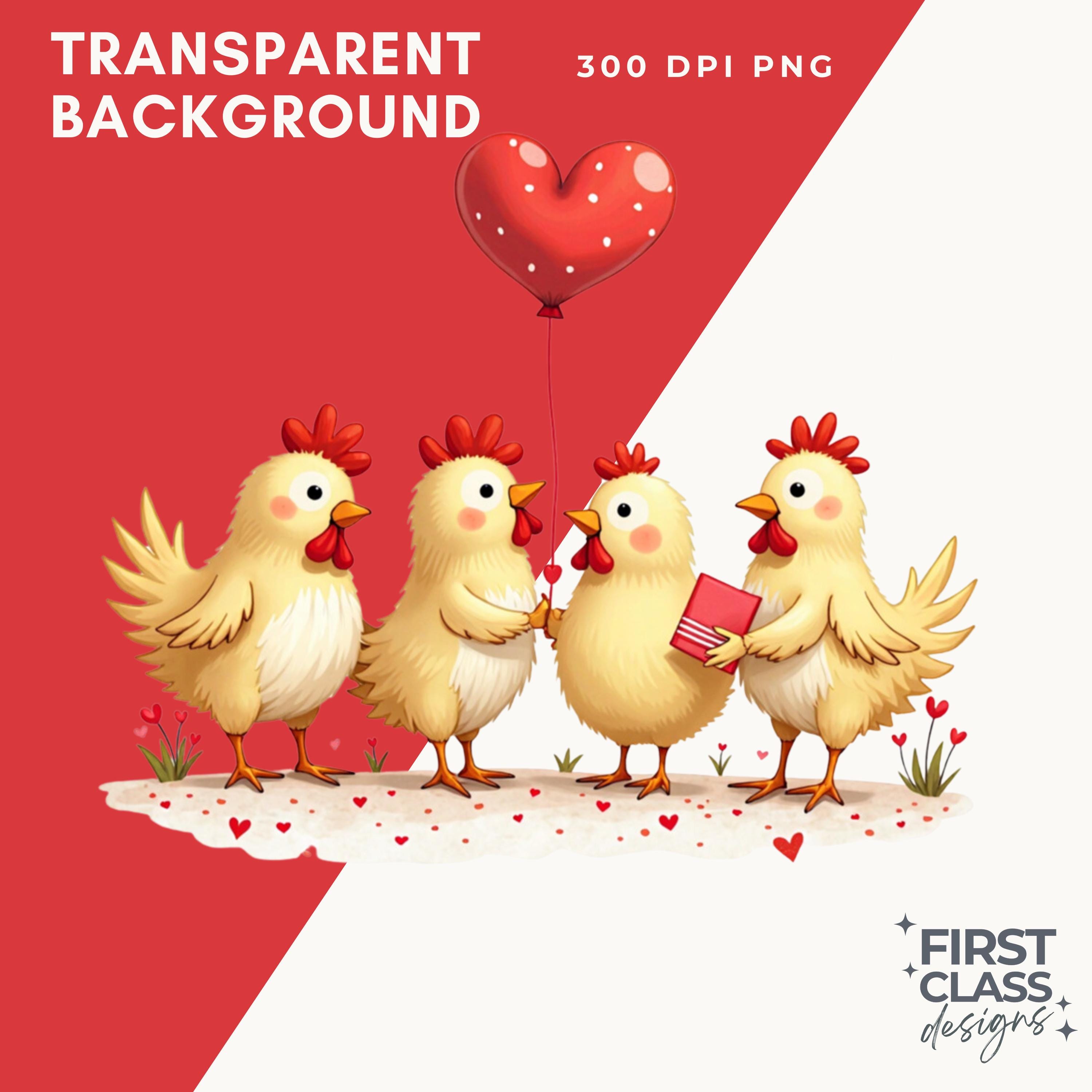 Chicken Valentine Clipart PNG Cupid's Chicken Collection Lover ...