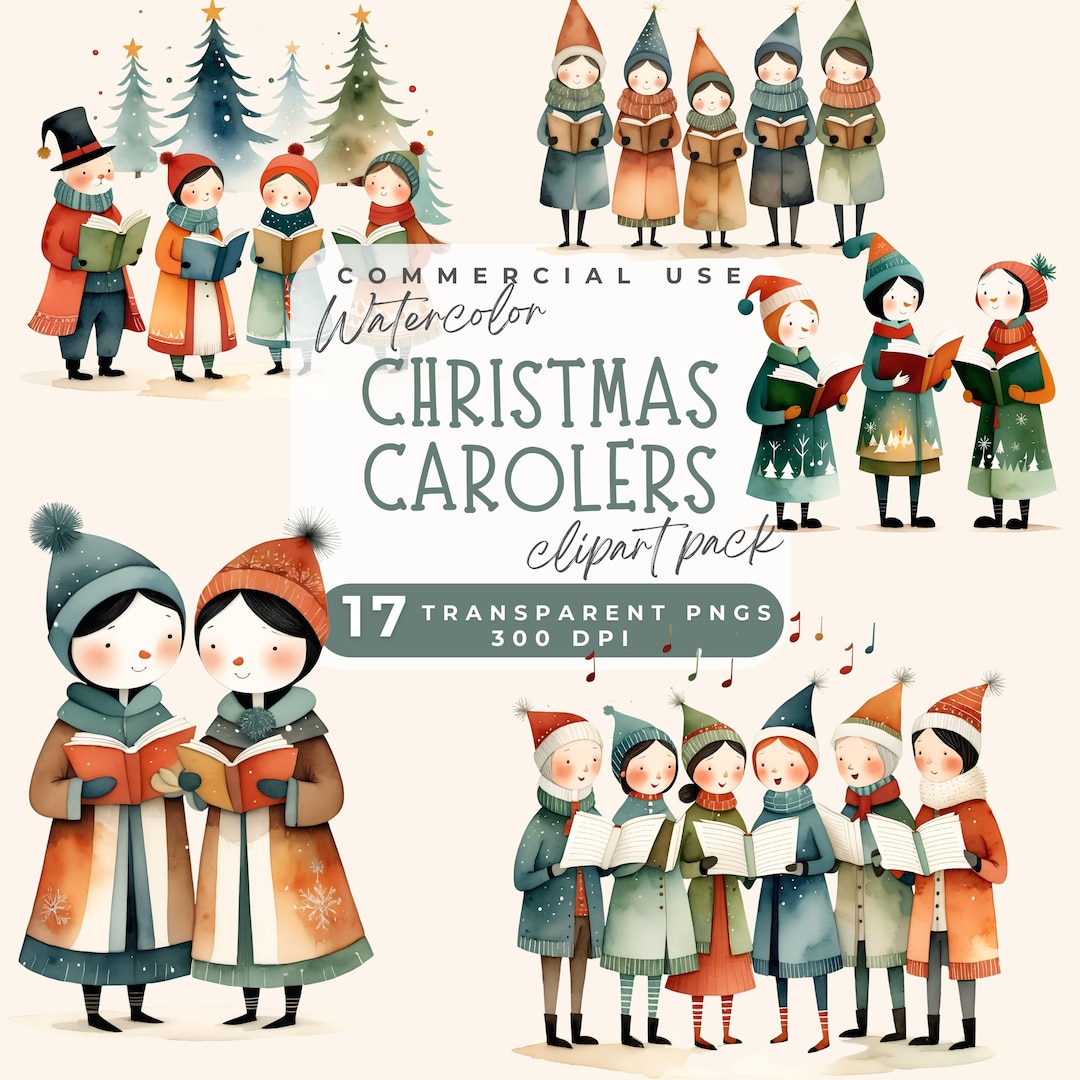 Christmas Carolers Clipart, Christmas Carol Singers Clip Art Children ...