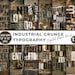 Grunge Letters Digital Papers, Industrial Grunge Typography, Digital ...