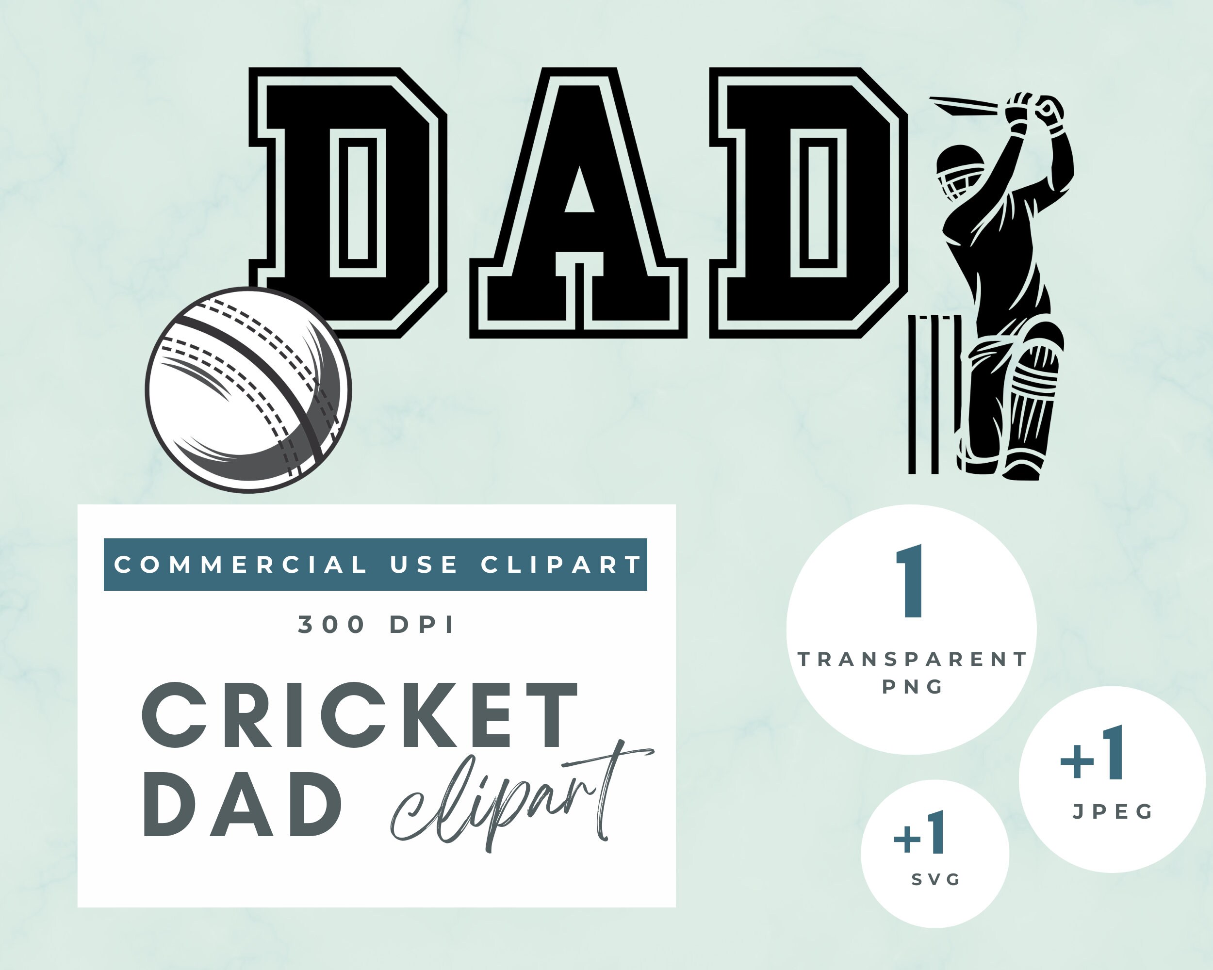 Dad Cricket SVG, Cricket Dad SVG, Father's Day Gift, Gift for Cricketer ...