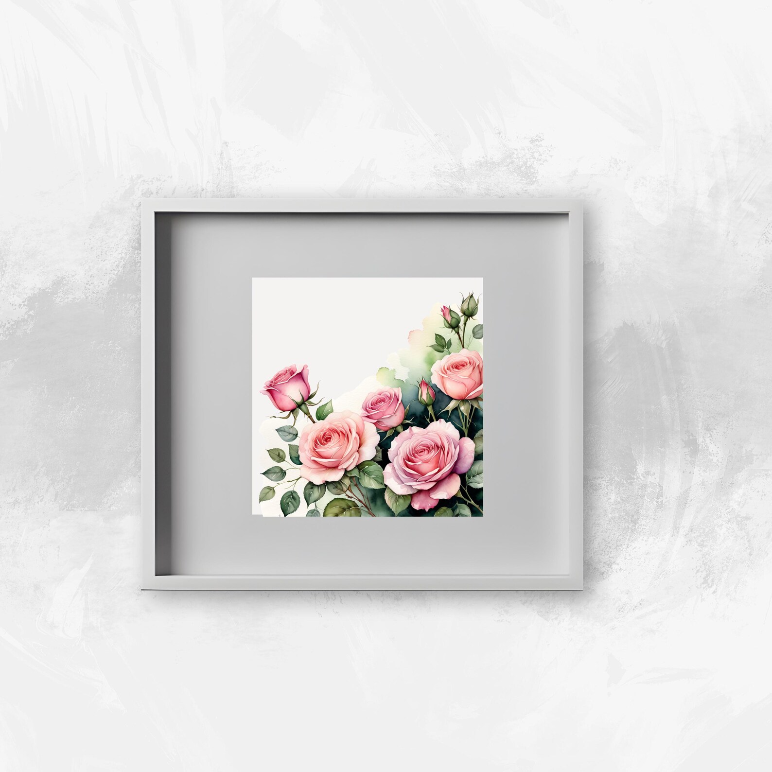 Pink Rose Corner Clipart, Pink Rose Floral Corner Border Clipart ...