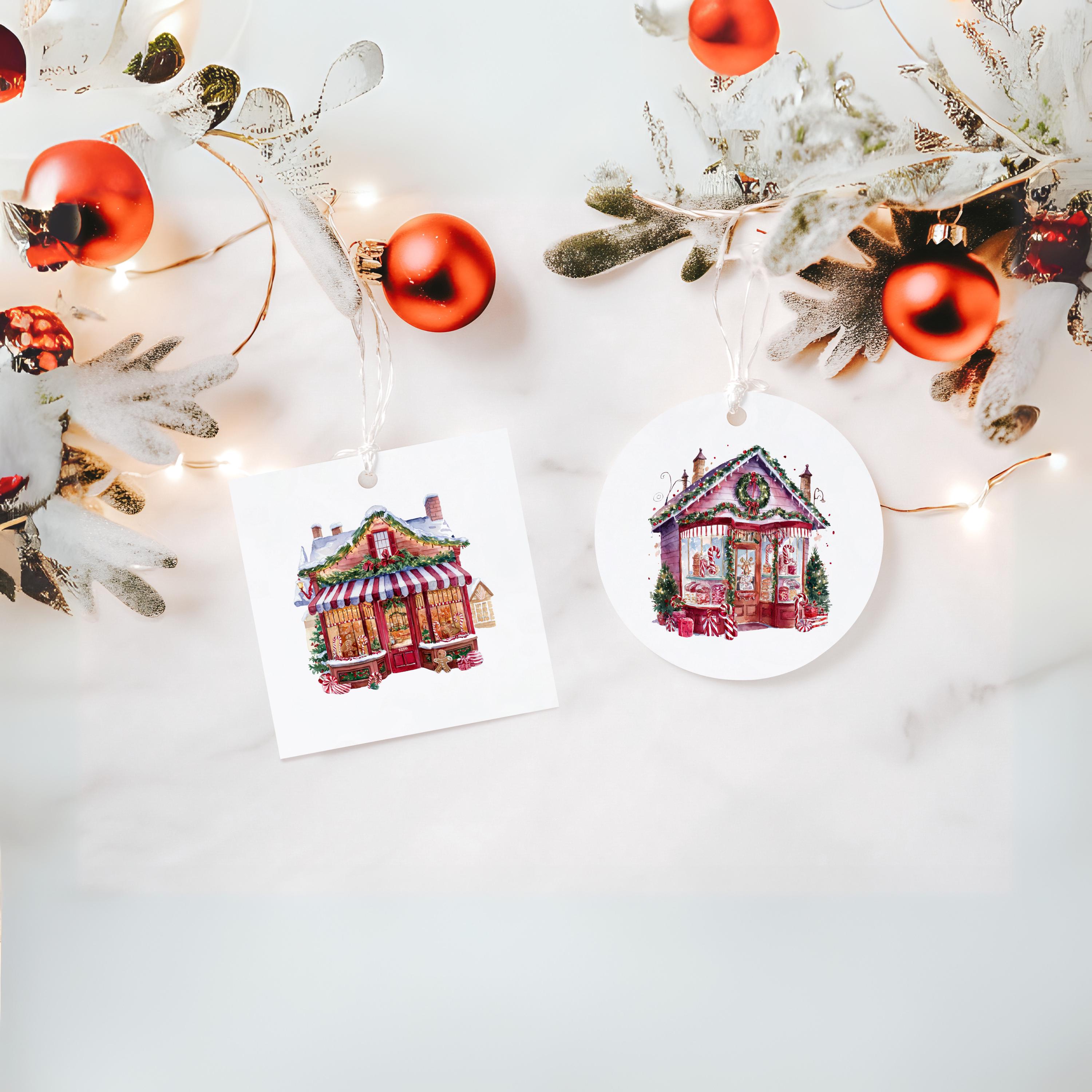 Christmas Candy Shop Clipart, Holiday Candy Store Clip Art, Christmas ...