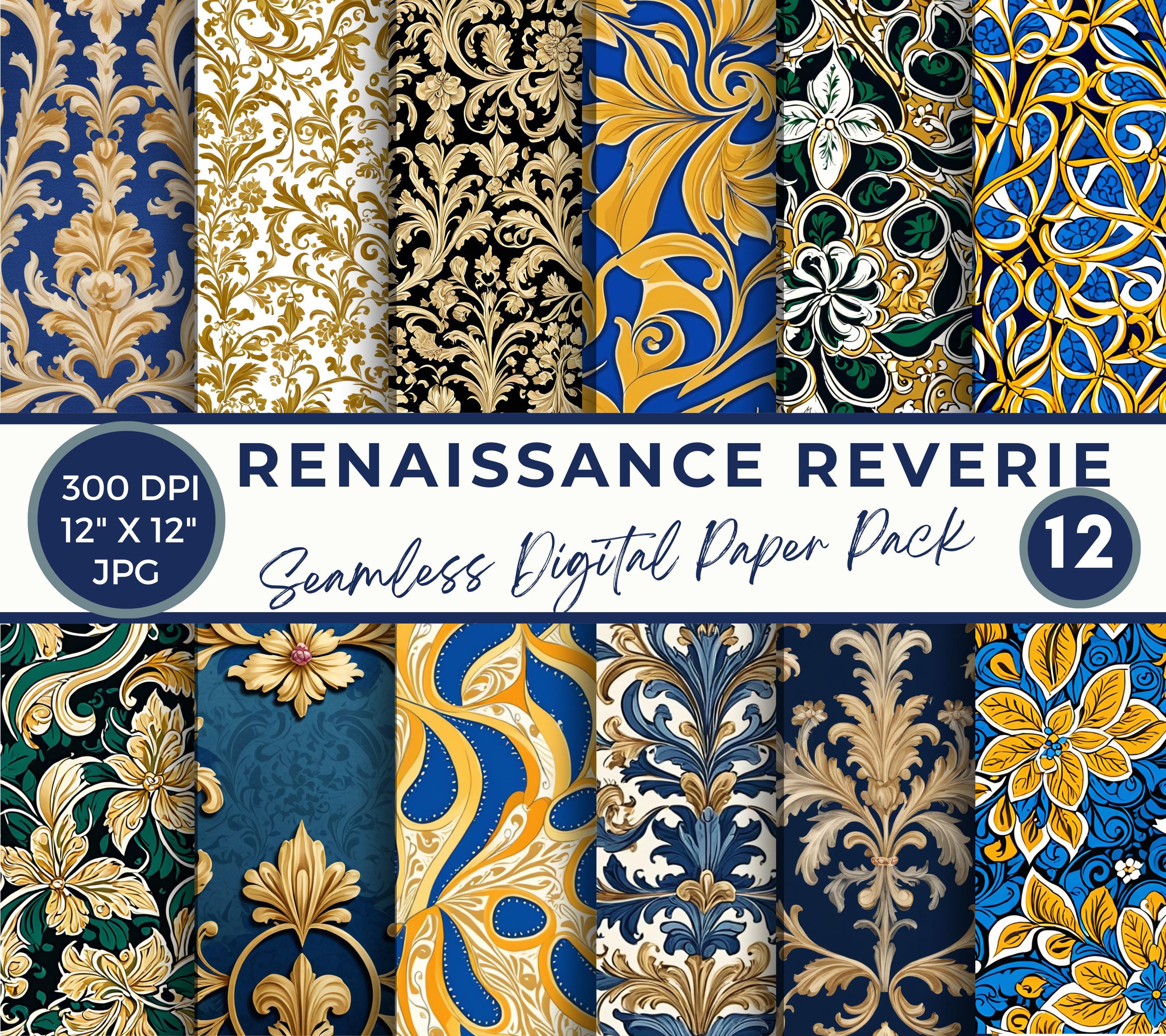 Florentine Paper Digital Download, Florentine Seamless Patterns ...