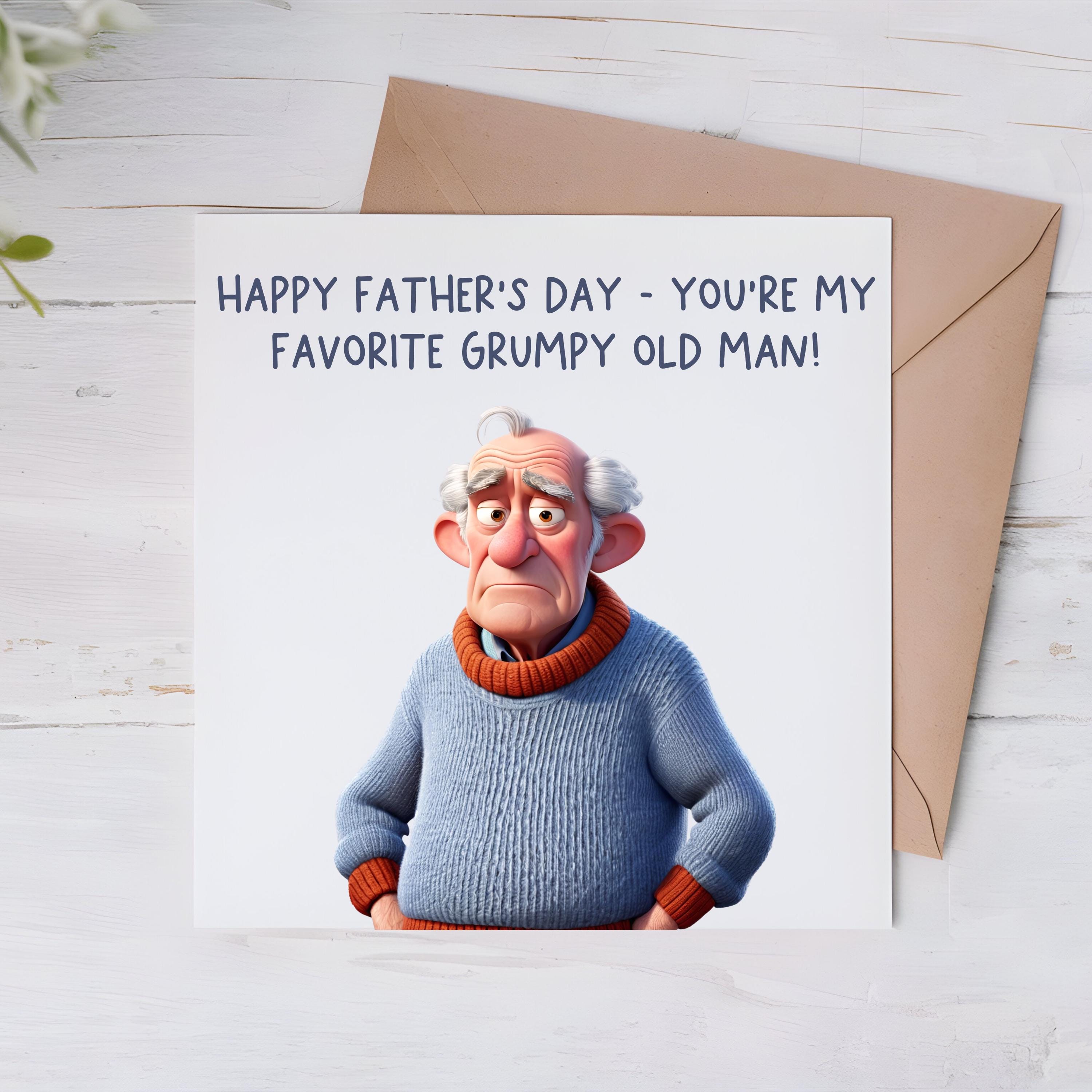 Grumpy Old Men Clipart, Funny Old Man Clipart, Elderly Grandpa Clip Art ...