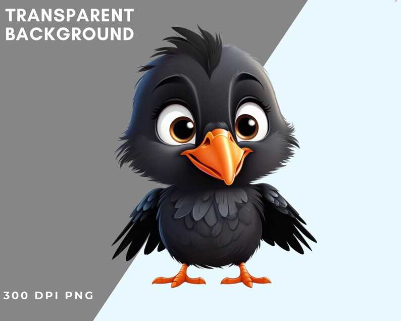 Baby Bird Clipart, Baby Crow Clipart, Funny Bird Png Funny Cute Birds ...