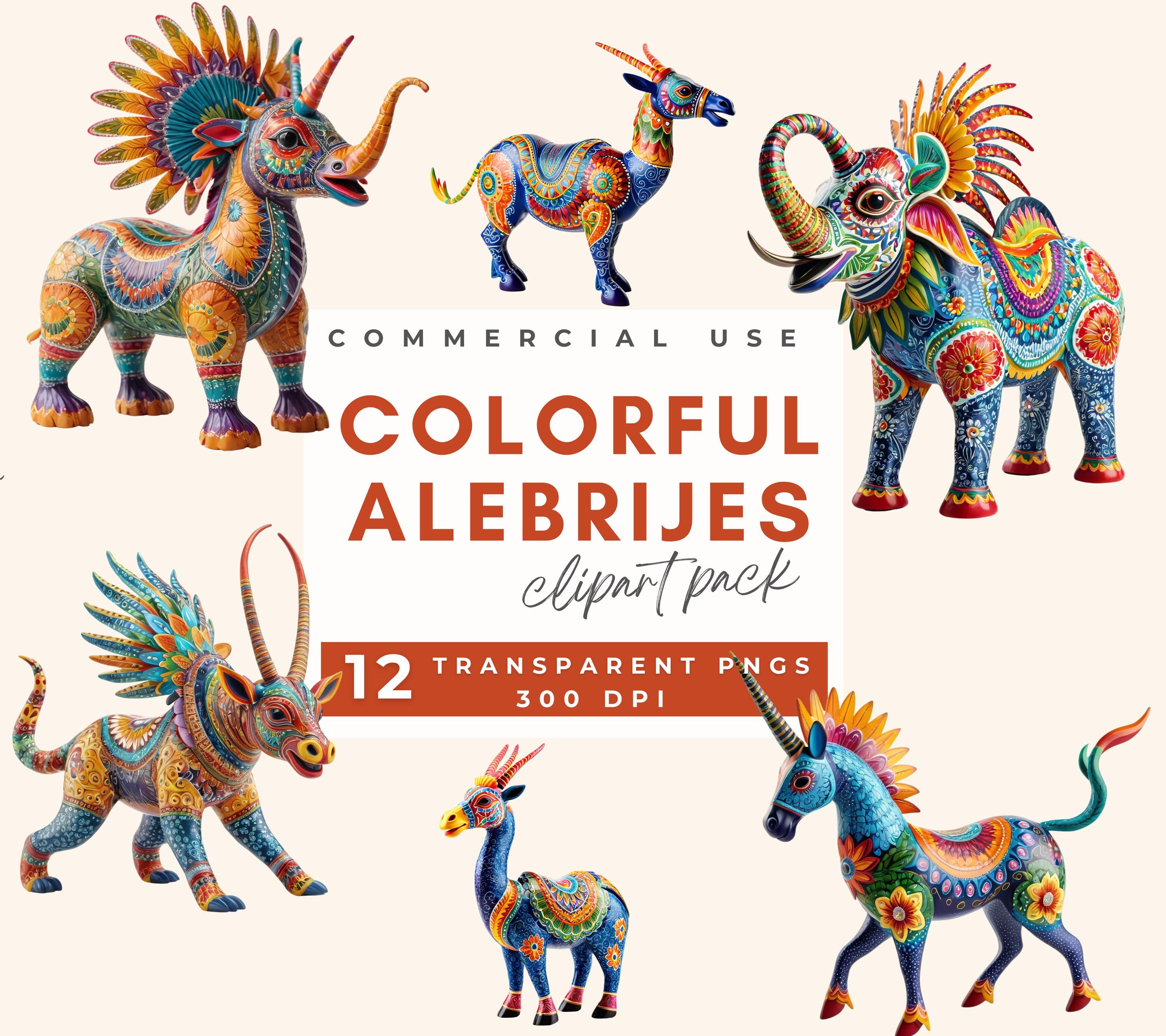 Alebrijes Clipart, Día De Los Muertos Alebrije Clip Art, Day of the ...