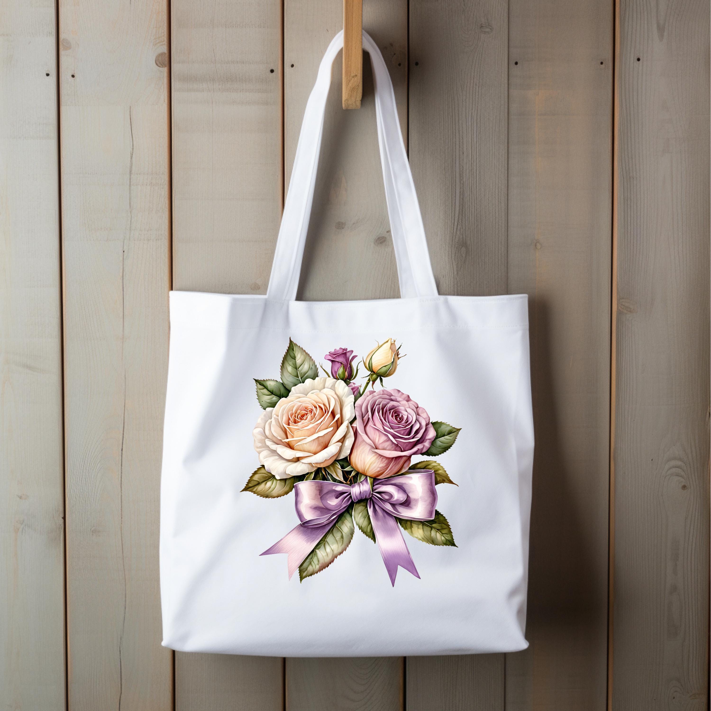 Mauve Roses Clipart Purple Mauve Watercolor Flowers Clip Art Floral ...