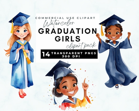Graduation Clipart 2014 Girl Happy Graduation Clipart Transparent PNG