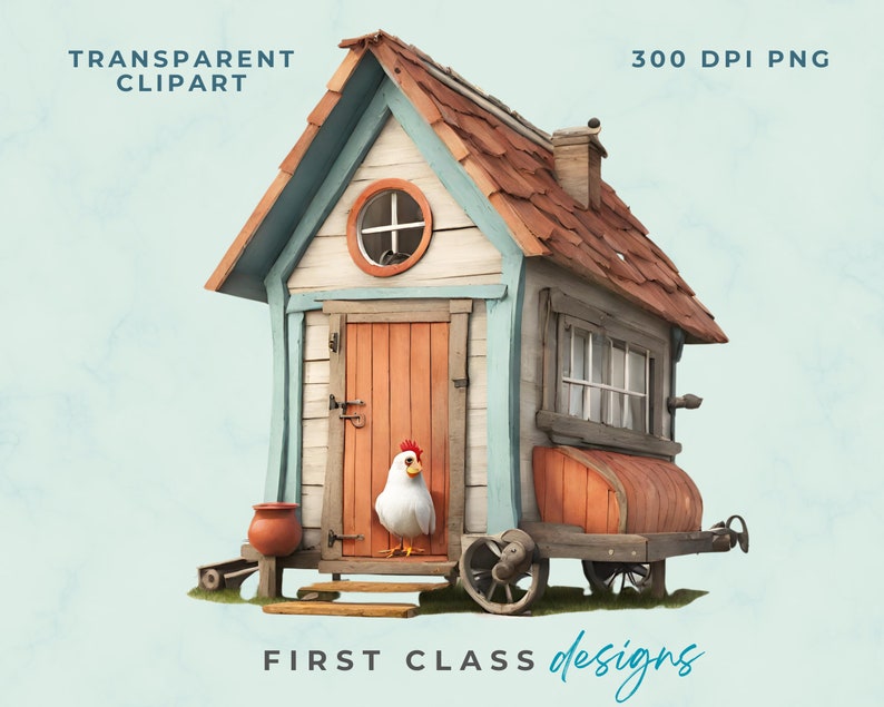 Clipart Chicken Coop Png, 18 PNG Images of Cartoon Chickens, Funny ...